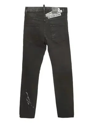 Dsquared2 Paint-splattered Five-pocket Jeans