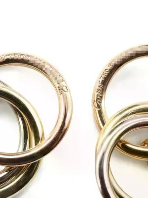 CARTIER 2010s 18k Yellow Trinity Circle Earrings