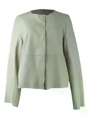 YVES SALOMON Button-fastening Leather Jacket