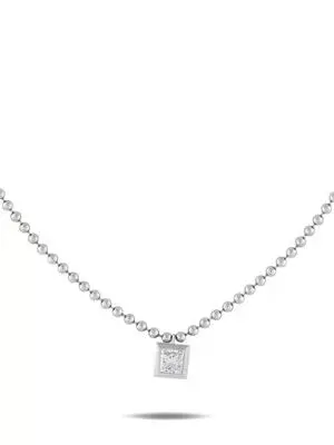 LB EXCLUSIVE 18k White Gold Odelia Diamond Necklace - Silver