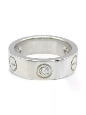 CARTIER 2010s 18k White Gold Diamond Ring - Silver