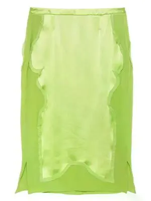 Saint Laurent 2004 Pagoda Silk Skirt