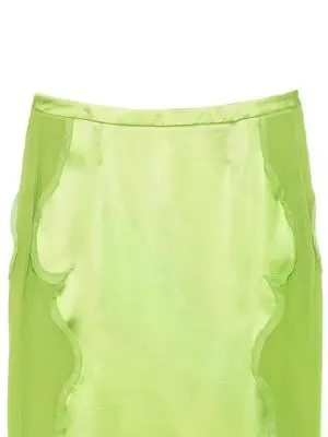 Saint Laurent 2004 Pagoda Silk Skirt