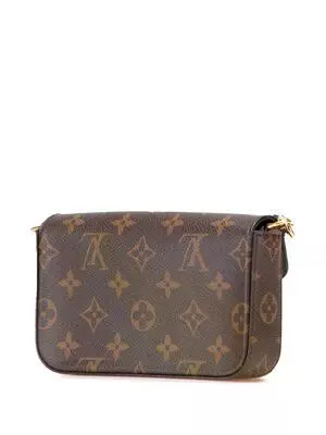 LOUIS VUITTON Monogram Felicie Strap And Go Crossbody Bag - Brown