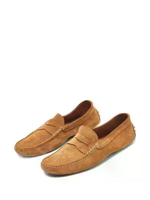 TOD'S Suede Penny Loafers