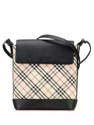 Burberry Nova Check Canvas Crossbody Bag