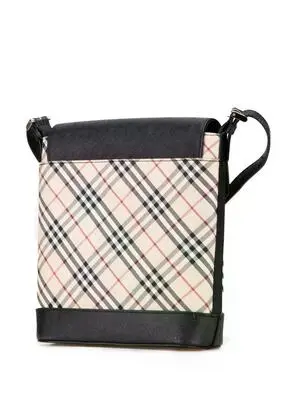 Burberry Nova Check Canvas Crossbody Bag