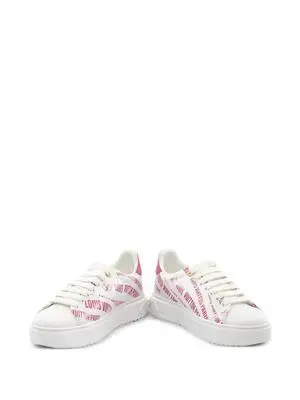 LOUIS VUITTON Logo-print Leather Sneakers