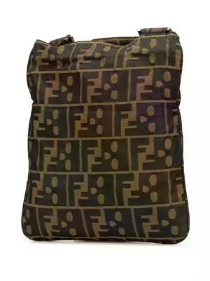 Fendi Zucca Canvas Skull Crossbody Bag