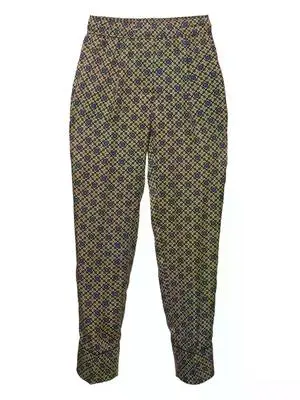 Sandro Printed Satin Trousers