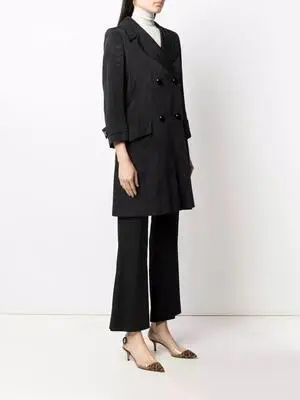Dior 1970s Silk-blend Double-breasted Trench Coat