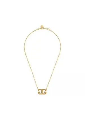 Givenchy 1970s Gg Charm Necklace - Gold