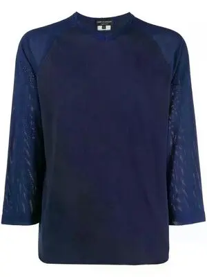 Comme Des Garçons 1990s Mesh Sleeves T-shirt