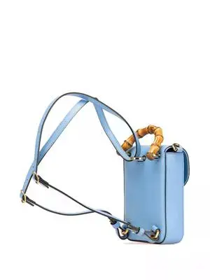 Gucci Mini Bamboo Top Handle Satchel - Blue