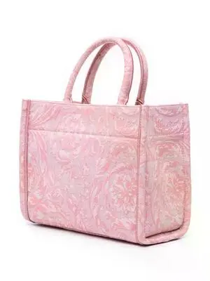 Versace Canvas Barocco Athena Tote Satchel