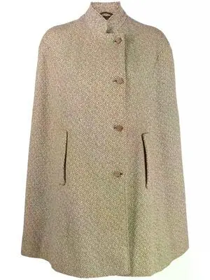 A.N.G.E.L.O. VINTAGE CULT 1960s Herringbone Cape-style Coat