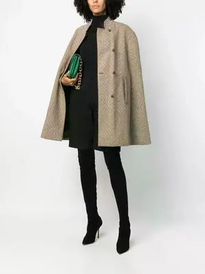 A.N.G.E.L.O. VINTAGE CULT 1960s Herringbone Cape-style Coat