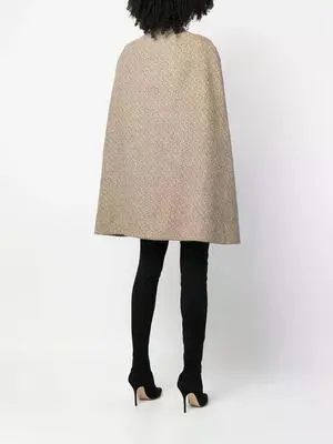 A.N.G.E.L.O. VINTAGE CULT 1960s Herringbone Cape-style Coat