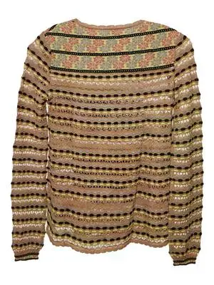Missoni Pointelle-stripe Sweater - Neutrals