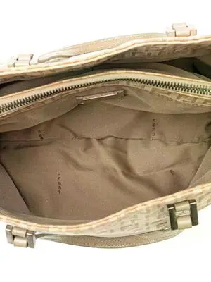 Fendi Zucchino Canvas Tote Bag - Brown