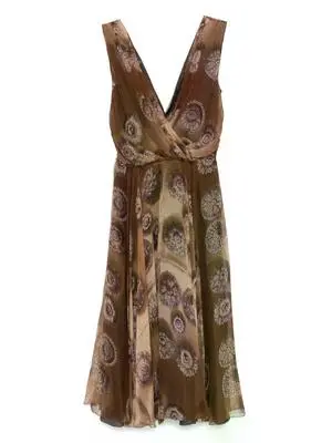 Prada Printed Chiffon Dress