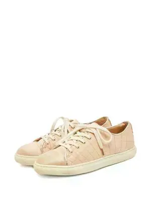 CHARLOTTE OLYMPIA Quilted Satin Sneakers - Neutrals