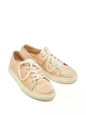 CHARLOTTE OLYMPIA Quilted Satin Sneakers - Neutrals