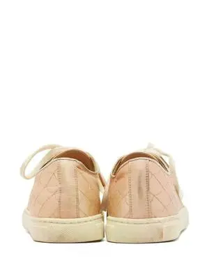 CHARLOTTE OLYMPIA Quilted Satin Sneakers - Neutrals