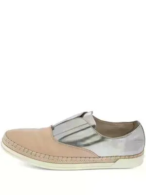TOD'S Francesina Panelled Leather Sneakers