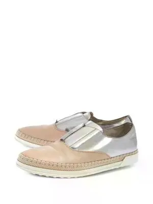 TOD'S Francesina Panelled Leather Sneakers