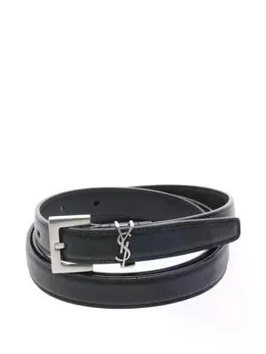 Saint Laurent Leather Belt - Black