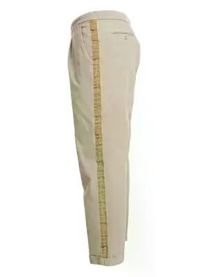 Palm Angels Gabardine Stripe-detail Trousers