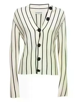 Balenciaga Striped Button-up Cardigan