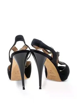 Fendi 120mm Crystal-embellished Sandals