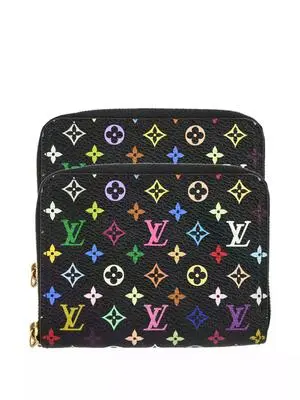 LOUIS VUITTON 2010 Multicolor Zippy Coin Purse Wallet - Black