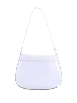 Prada Cleo Flap Shoulder Bag Spazzolato Leather Hobo Bag - Grey