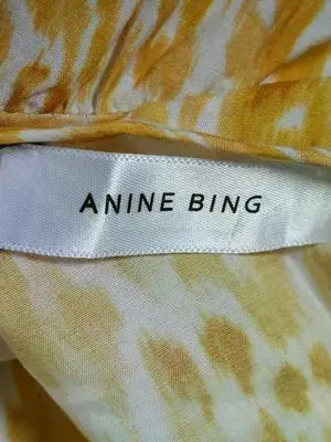 ANINE BING Tiered Leopard-print Dress