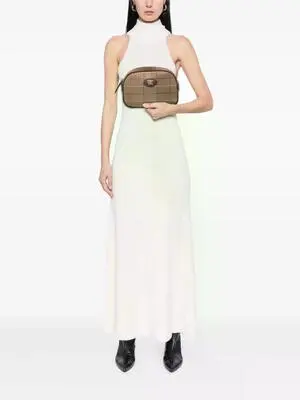 Burberry Vintage Check Canvas Clutch Bag
