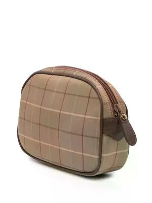 Burberry Vintage Check Canvas Clutch Bag