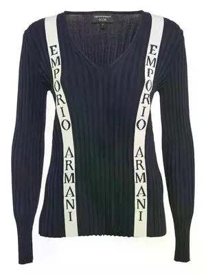 Emporio Armani Ribbed Logo Jumper