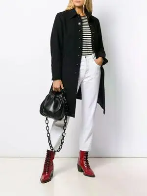 JEAN PAUL GAULTIER Military Style Wool Blend Coat