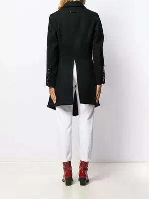 JEAN PAUL GAULTIER Military Style Wool Blend Coat