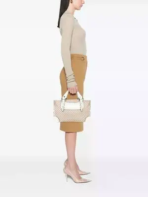Celine 2008 Macadam Canvas Boogie Handbag - Brown