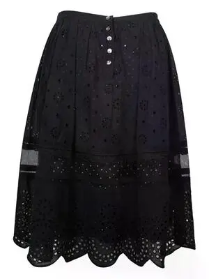Marc Jacobs Lace Eyelet Midi Skirt