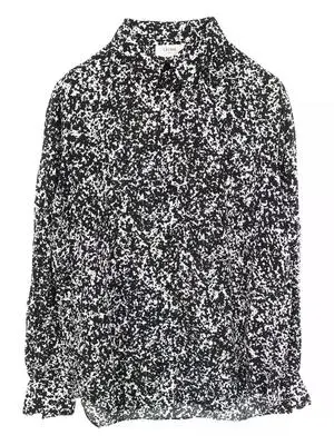 Celine 2010s All-over-pattern Long-sleeve Shirt