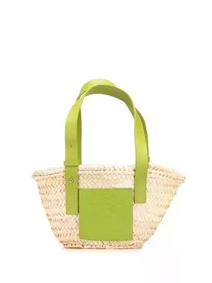 Loewe Small Raffia Basket Tote Bag - Brown