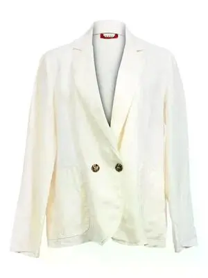 MAX&CO. Buttoned Linen Blazer