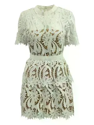 SELF-PORTRAIT A-line Lace Mini Dress