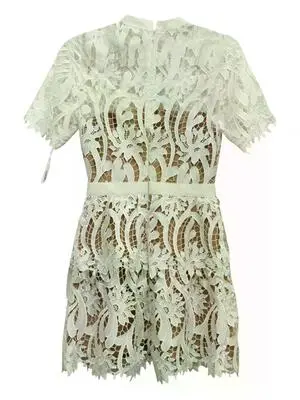 SELF-PORTRAIT A-line Lace Mini Dress