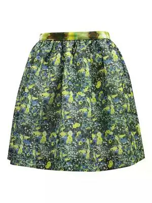 MSGM Floral-print Circle Skirt